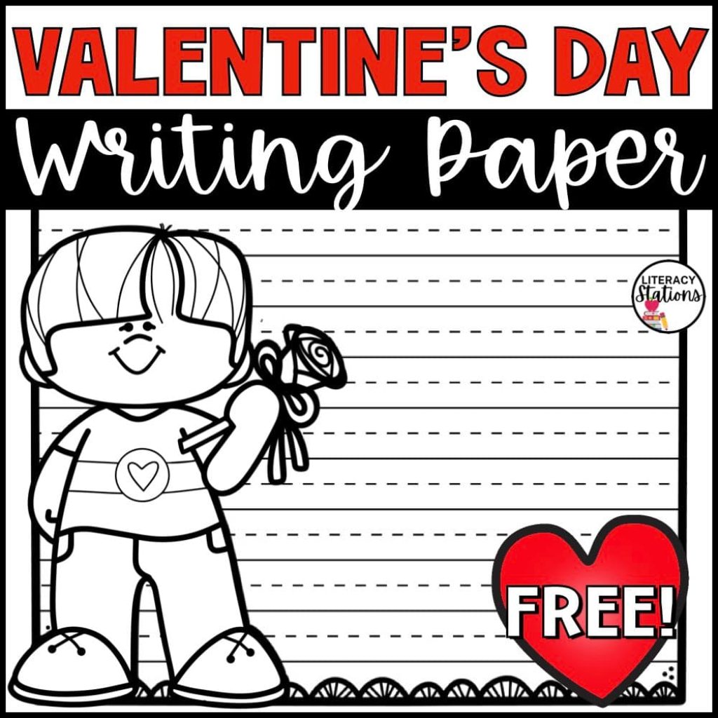 Valentines Day Writing Paper Template